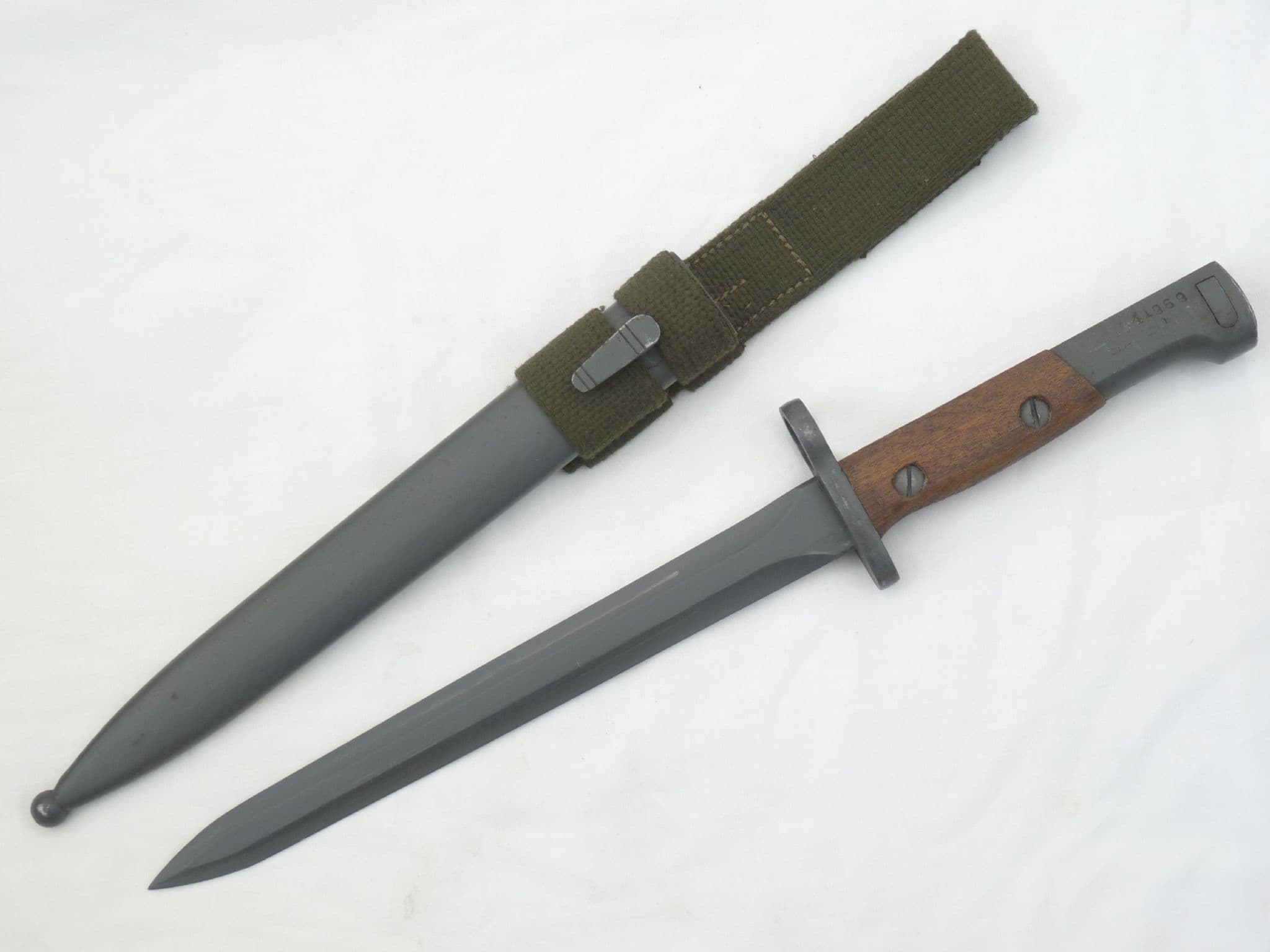Belgian FN Model 1949 bayonet scabbard and frog SOLD