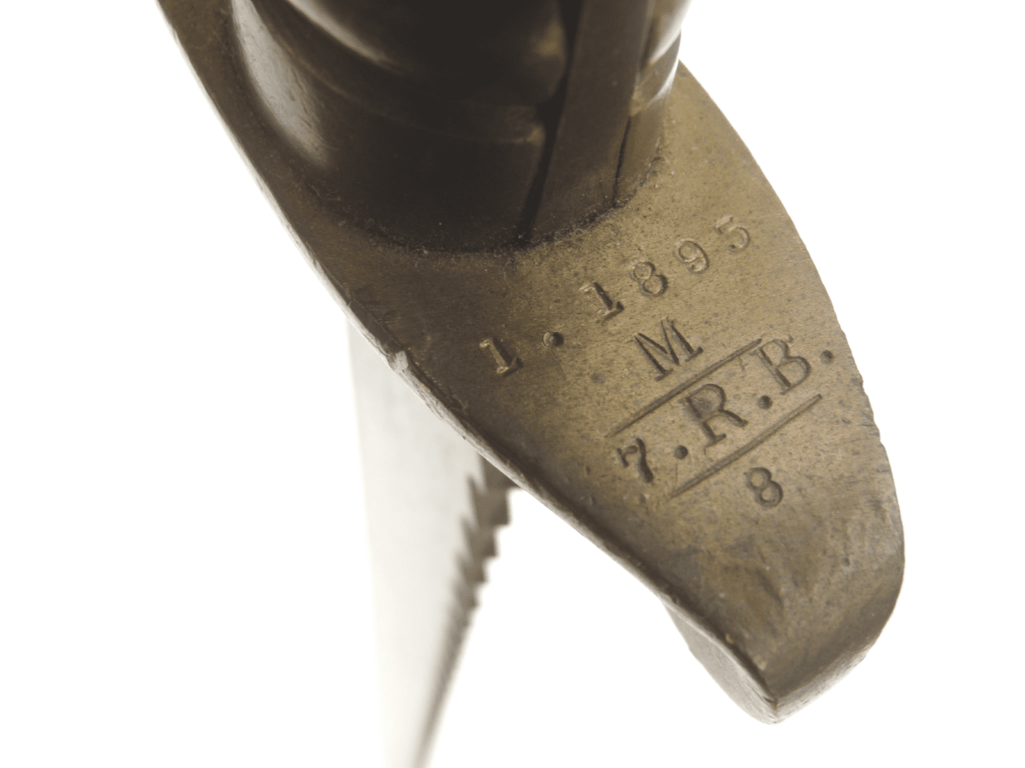 British Pattern 1856 sawback pioneers sword 1892 dated Mole made SOLD