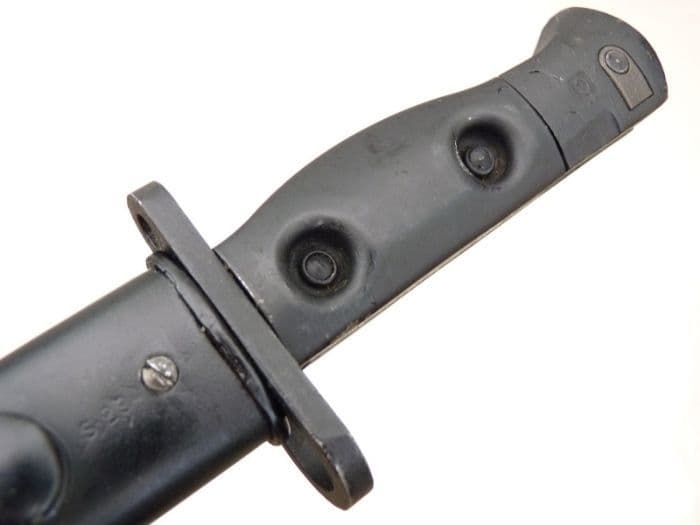 British SLR L1A4 bayonet and scabbard 1975 dated SOLD