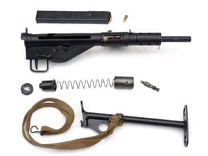 Deactivated British Sten mk2 9mm submachine gun British made with sliding cocking-handle SOLD