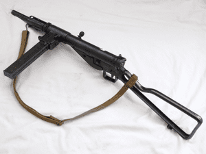 Deactivated British Sten mk2 9mm submachine gun with sliding cocking-handle SOLD