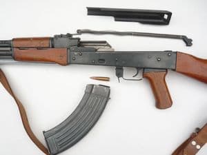 Deactivated Chinese Type 56 assault rifle with u/folding bayonet SOLD