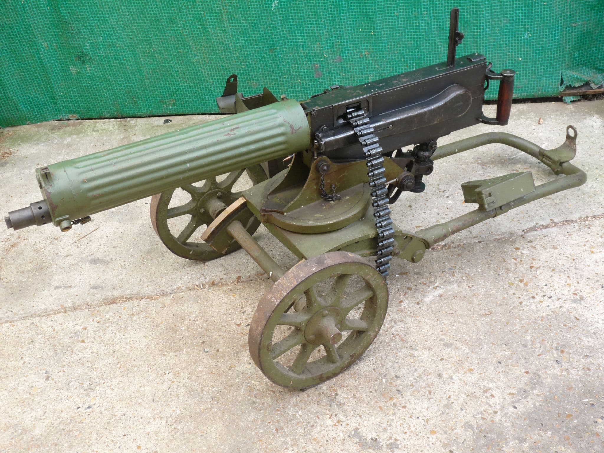 Deactivated Finnish Army Russian M1910 machine gun