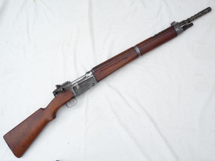 Deactivated French MAS Mle 36/51 infantry rifle with grenade launcher c ...