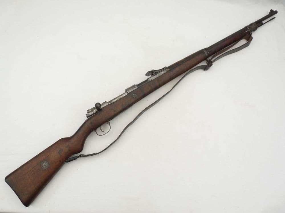 Deactivated Mauser Gew 98 infantry rifle 1900 dated Danzig made all ...