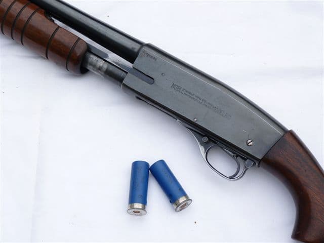 Deactivated Noble Model 60 pump-action shotgun SOLD