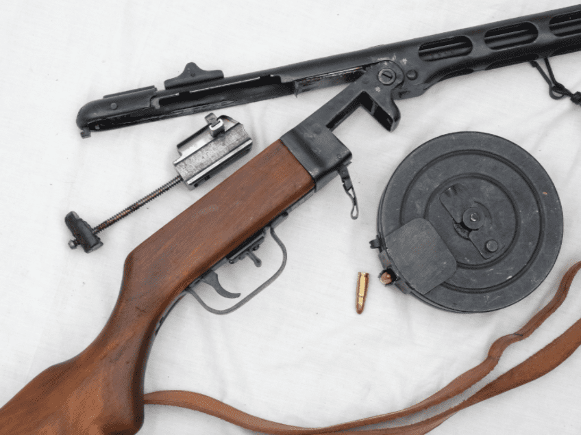 Deactivated PPSh-41 Russian smg with sling 1944 dated sliding cocking ...