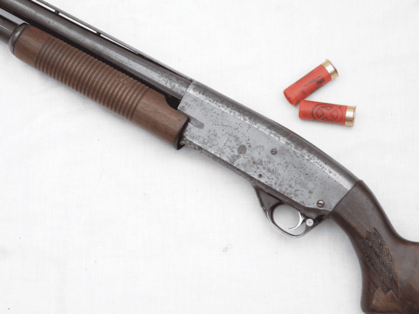 Deactivated Savage model 30F 12 gauge pump-action shotgun SOLD