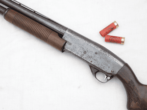 Deactivated Savage model 30F 12 gauge pump-action shotgun SOLD
