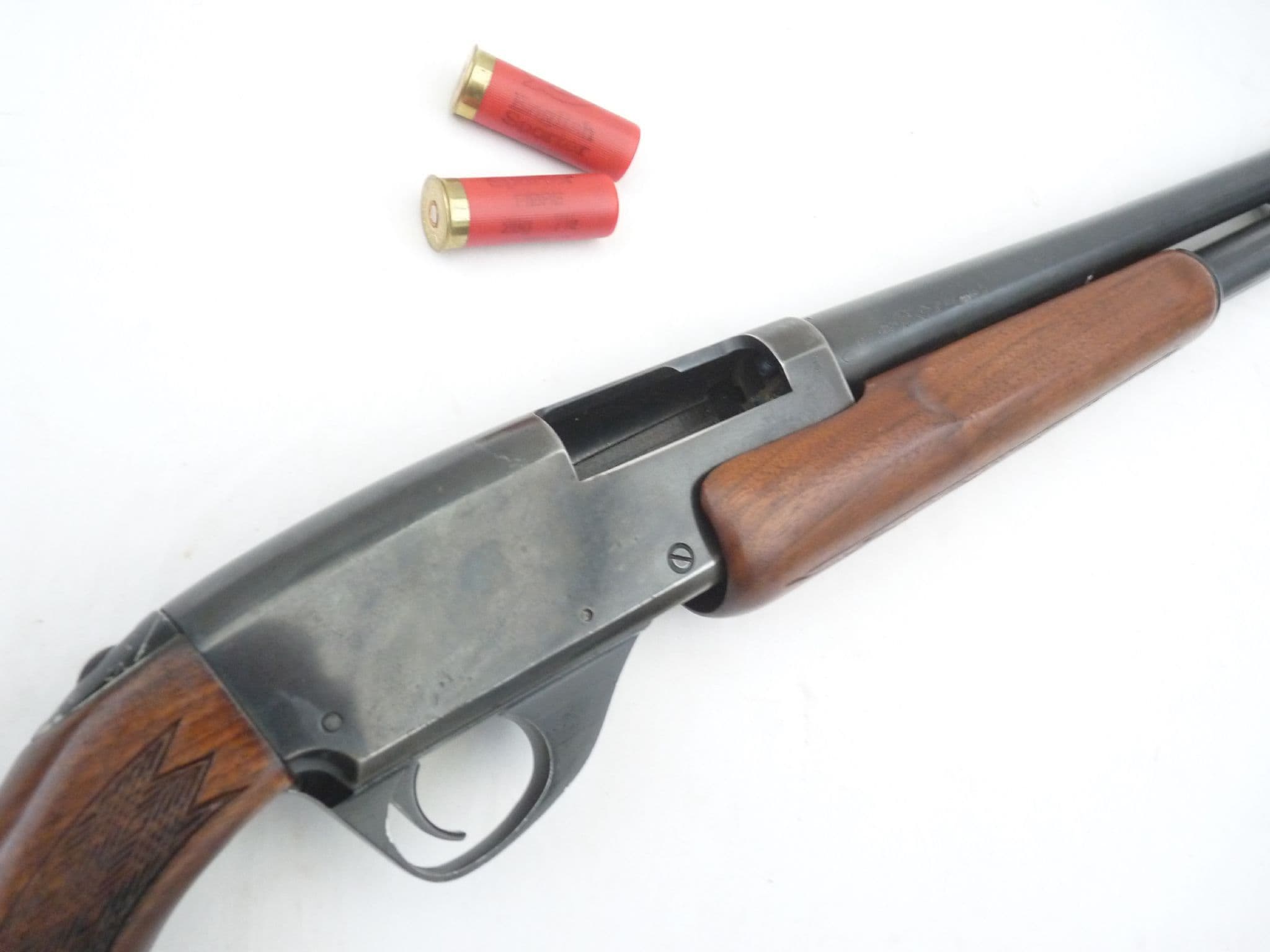 Deactivated Savage model 30F 12 gauge pump-action shotgun SOLD
