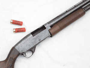 Deactivated Savage model 30F 12 gauge pump-action shotgun SOLD