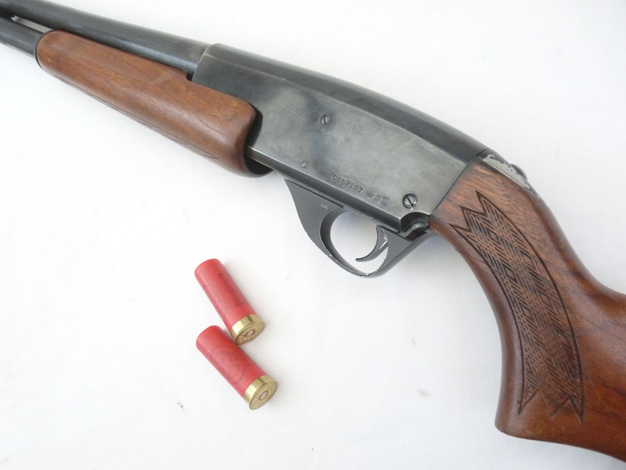 Deactivated Savage model 30F 12 gauge pump-action shotgun SOLD