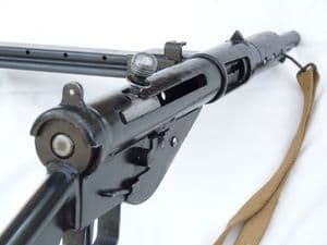 Deactivated Sten mk2 9mm submachine gun British made with sliding cocking-handle SOLD