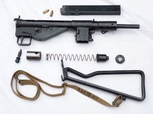 Deactivated Sten mk2 British made submachine gun with sling sliding cocking handle SOLD
