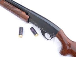 Deactivated Stevens model 77F 12g pump-action shotgun SOLD