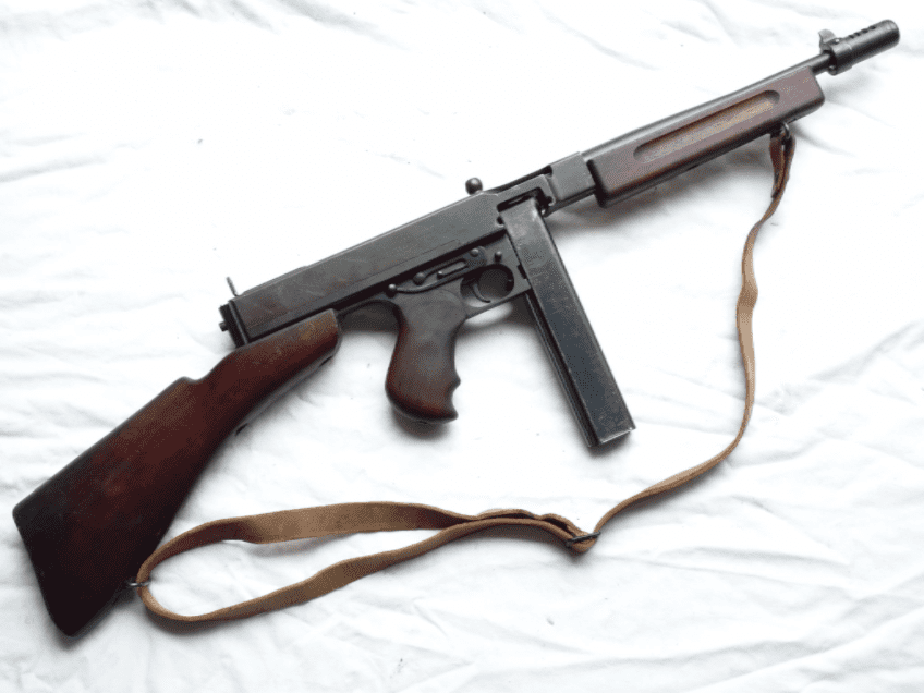 Deactivated Thompson M1928 A1 45 cal submachine gun SOLD