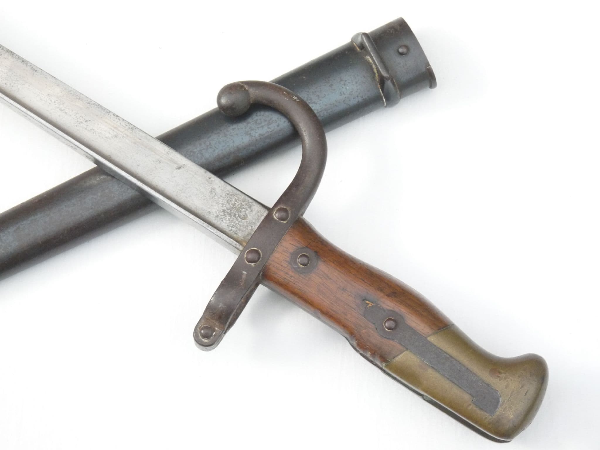 French Gras M1874 bayonet and scabbard 1877 dated