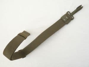 Heavy duty dark green webbing sling with front hook