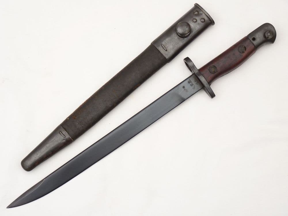 Indian SMLE Bayonet No 1 mk II and frog NWR made 1944 dated SOLD