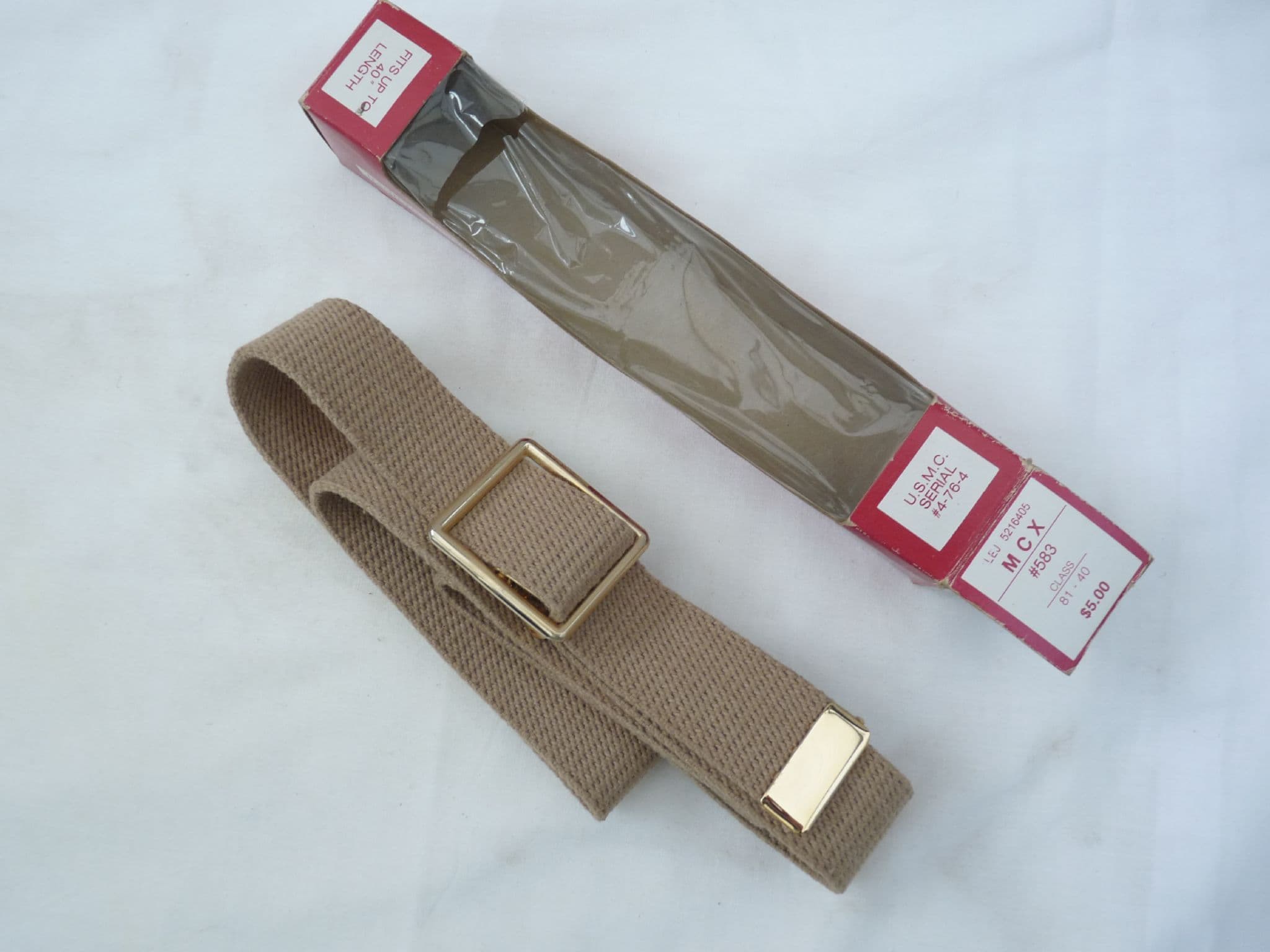 USMC Officer s belt genuine as-new issue item in box