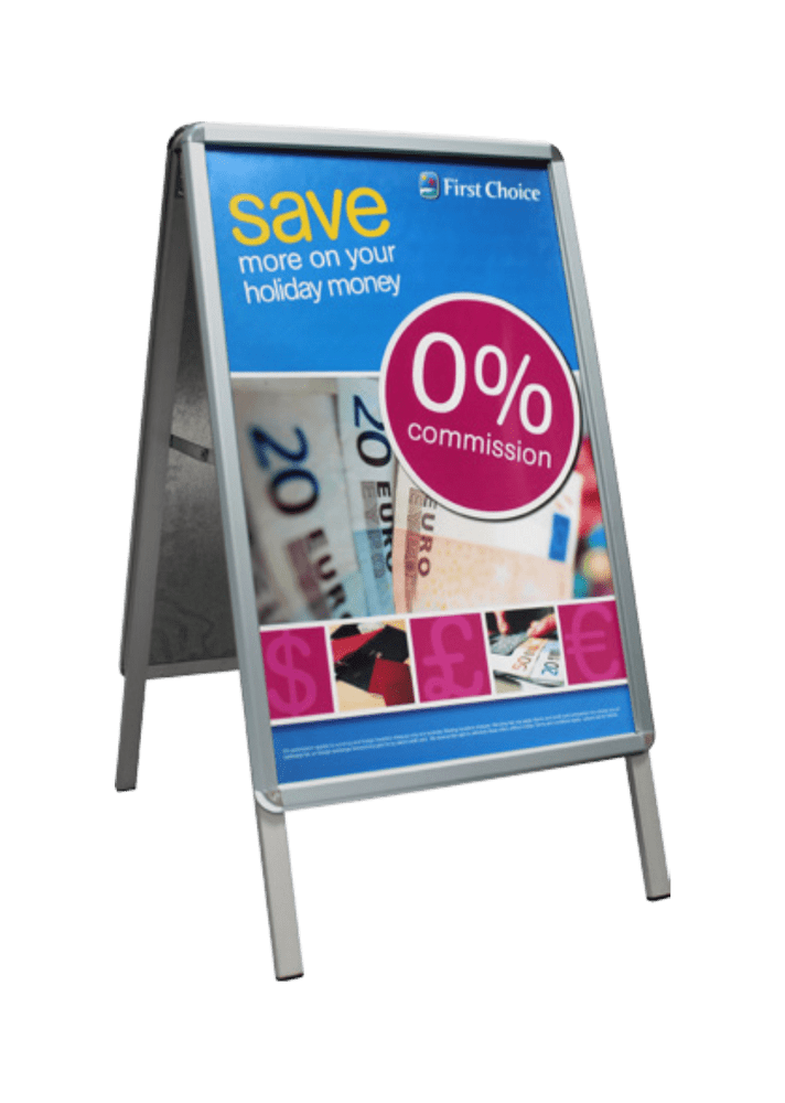 A-Master (Silver) A-board | Pavement Signs | Bath Signs Digital