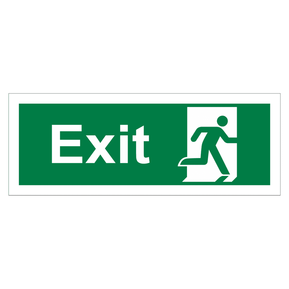 Exit Running Man Right Sign | Emergency Exit Sign | Bath Signs Digital Exit Running Man Right Sign | Emergency Exit Sign | Bath Signs Digital