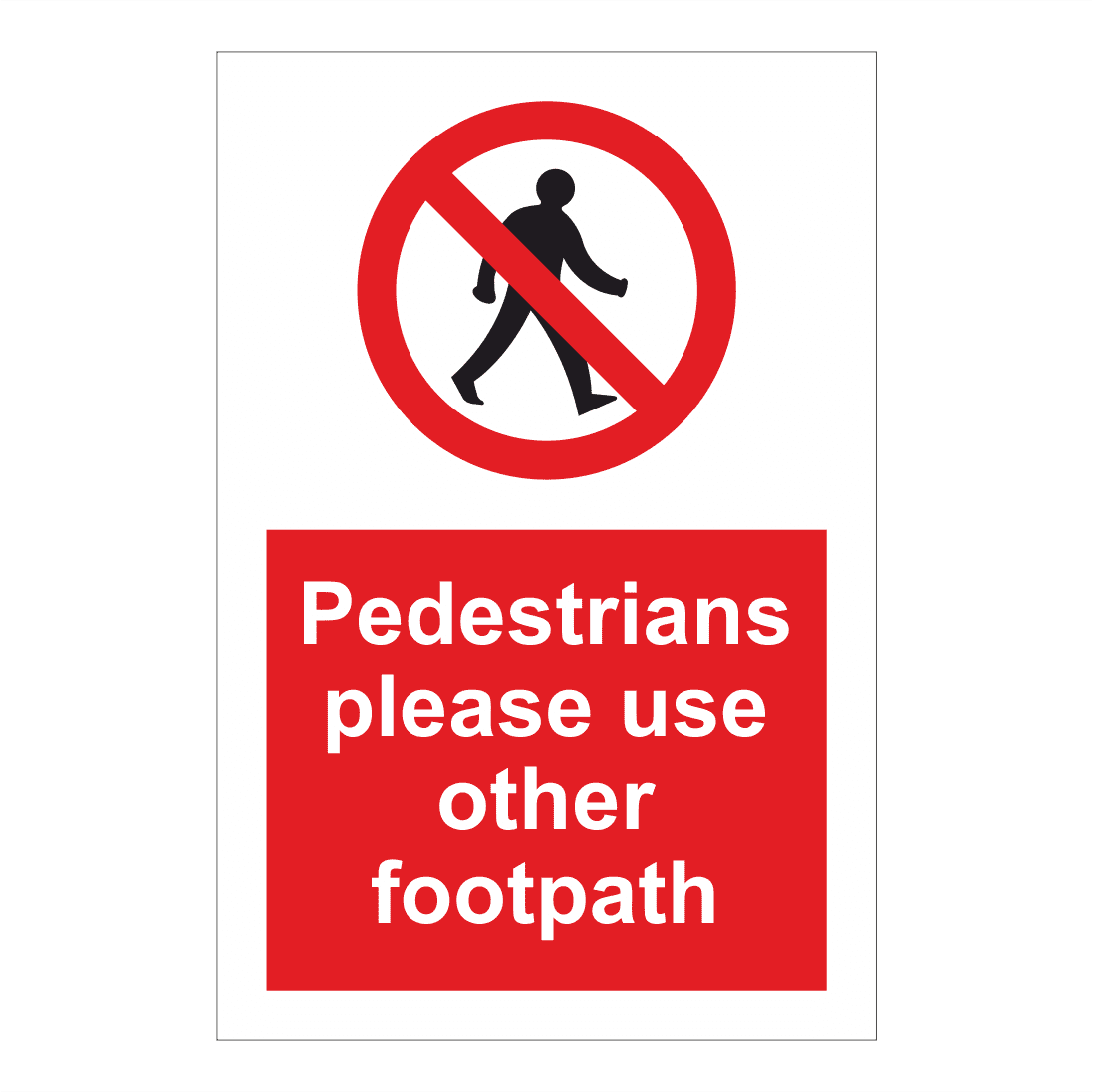 Pedestrians Please Use Other Footpath Sign | Pedestrian Access Signs ... Pedestrians Please Use Other Footpath Sign | Pedestrian Access Signs ...