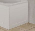 Croydex Unfold N Fit White Bath Panel with Lockable Storage