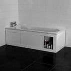 Croydex Unfold N Fit White Bath Panel with Lockable Storage