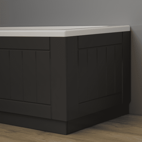 Farmhouse Shaker High Gloss Anthracite 2 Piece adjustable Bath Panels