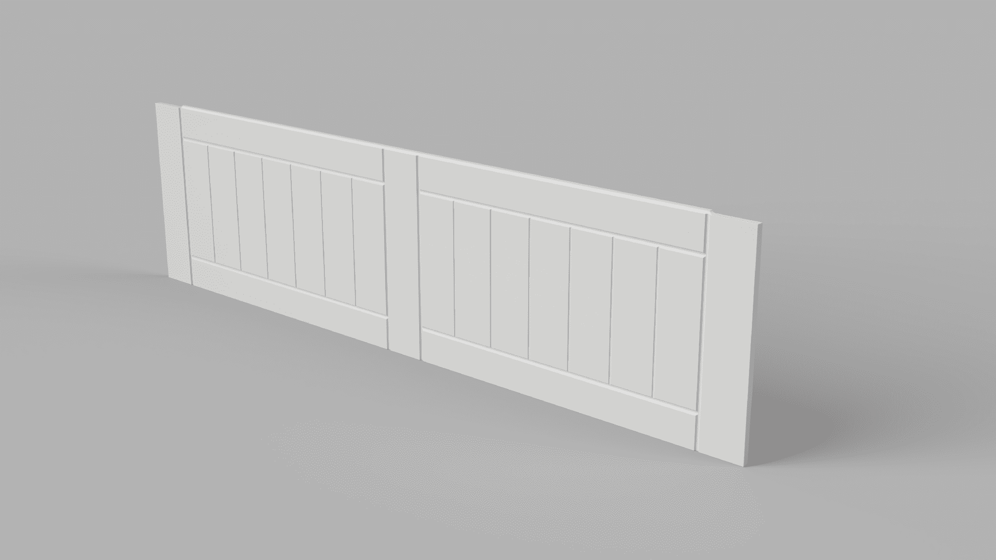 Farmhouse Shaker Matt White 1 Piece Bath Panels