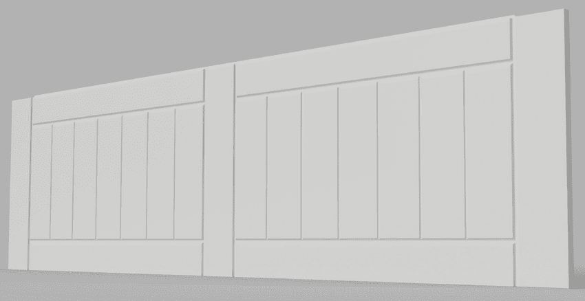 Farmhouse Shaker Matt White 1 Piece Bath Panels