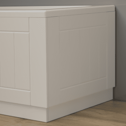 Farmhouse Shaker Matt White 2 Piece adjustable Bath Panels