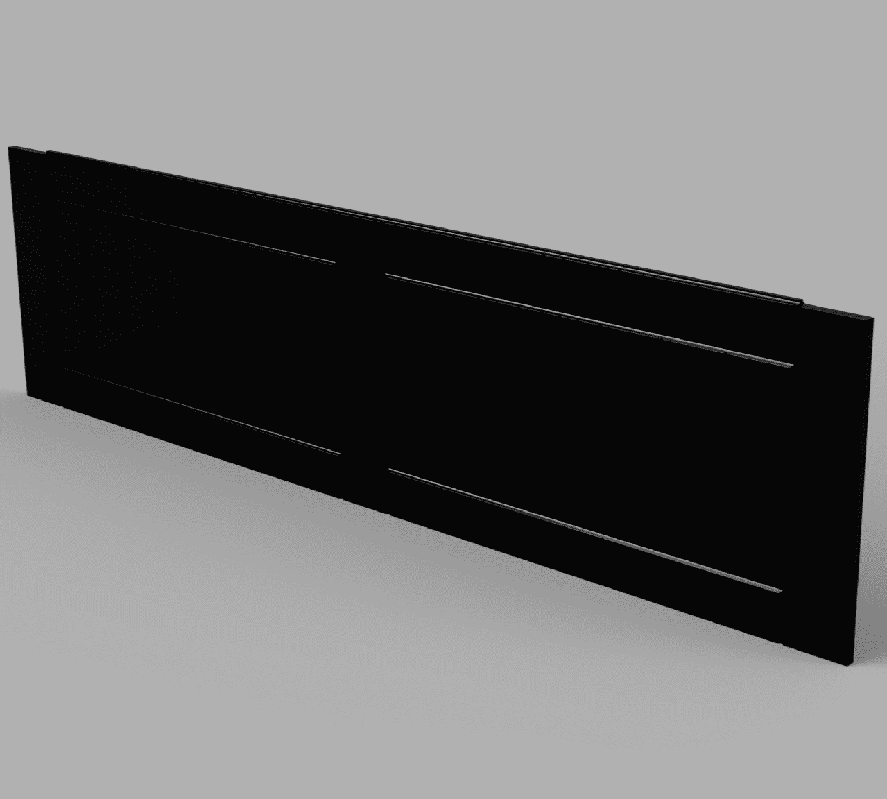 Farmhouse Shaker Style High Gloss Black 1 Piece Bath Panels