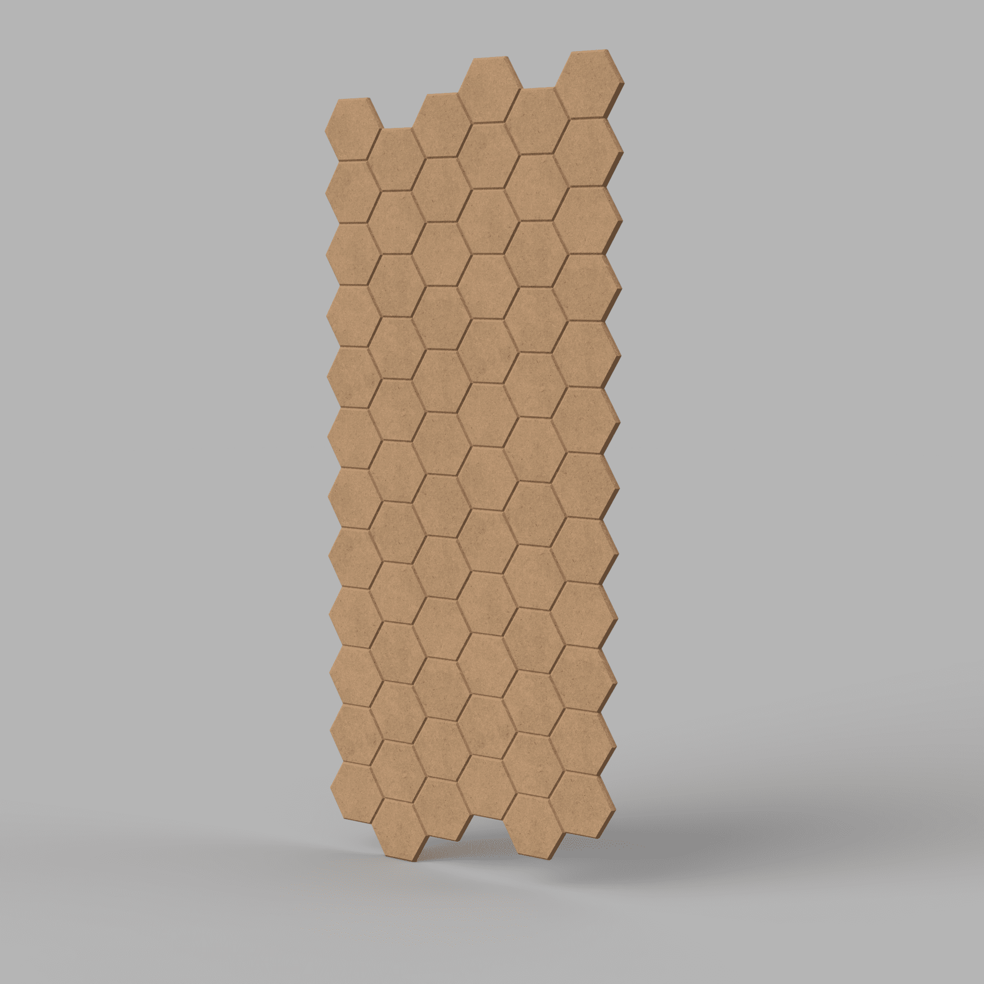 Hexagon effect wall panelling 4 x panels 0 6msq Coverage