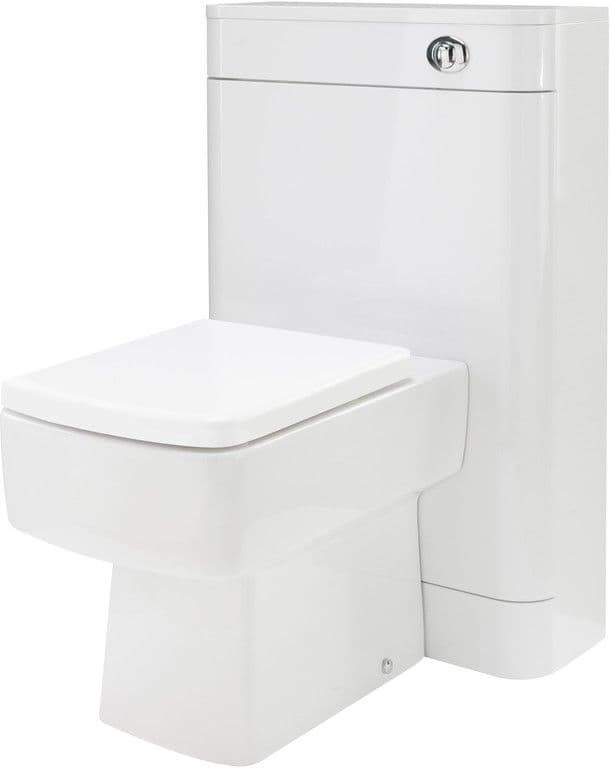 High Gloss White Complete Back to Wall WC Unit