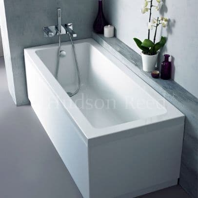 Hudson Reed Square Single Ended Bath with panel options