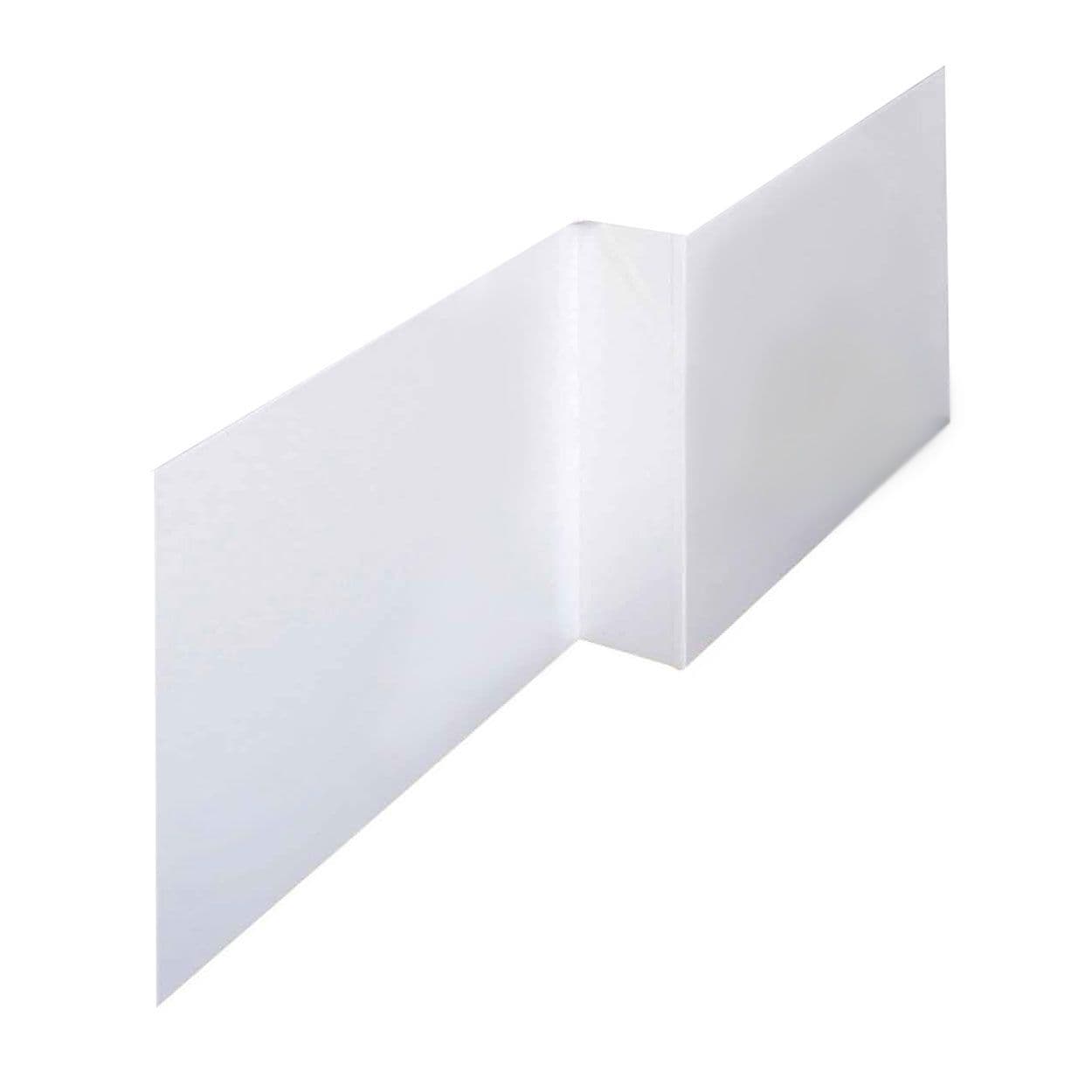 L Shape Shower Bath Panels White Ash