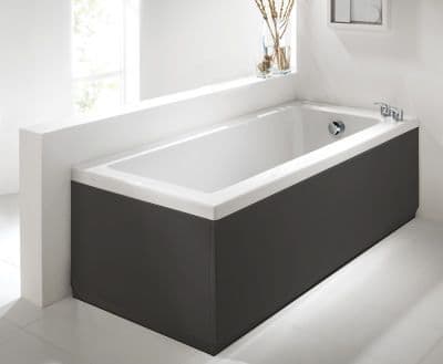 Luxury Anthracite 2 Piece Adjustable Bath Panel