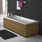Luxury High Gloss Walnut 2 Piece adjustable Bath Panels
