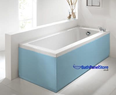 Luxury Pale Blue 2 Peice Adjustable Bath Panel Set