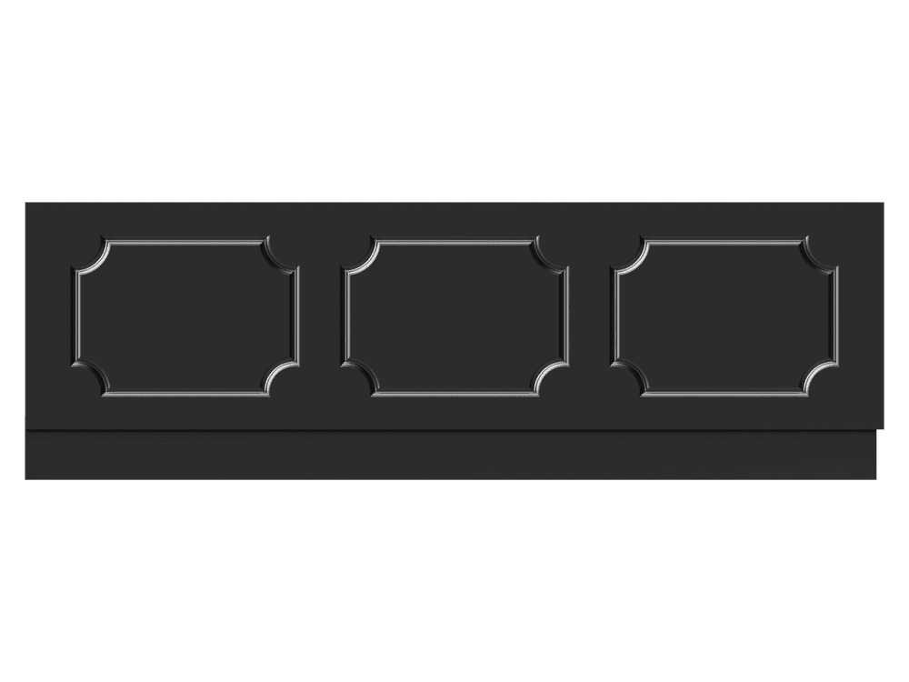 Milton High Gloss Anthracite 2 Piece adjustable Bath Panels