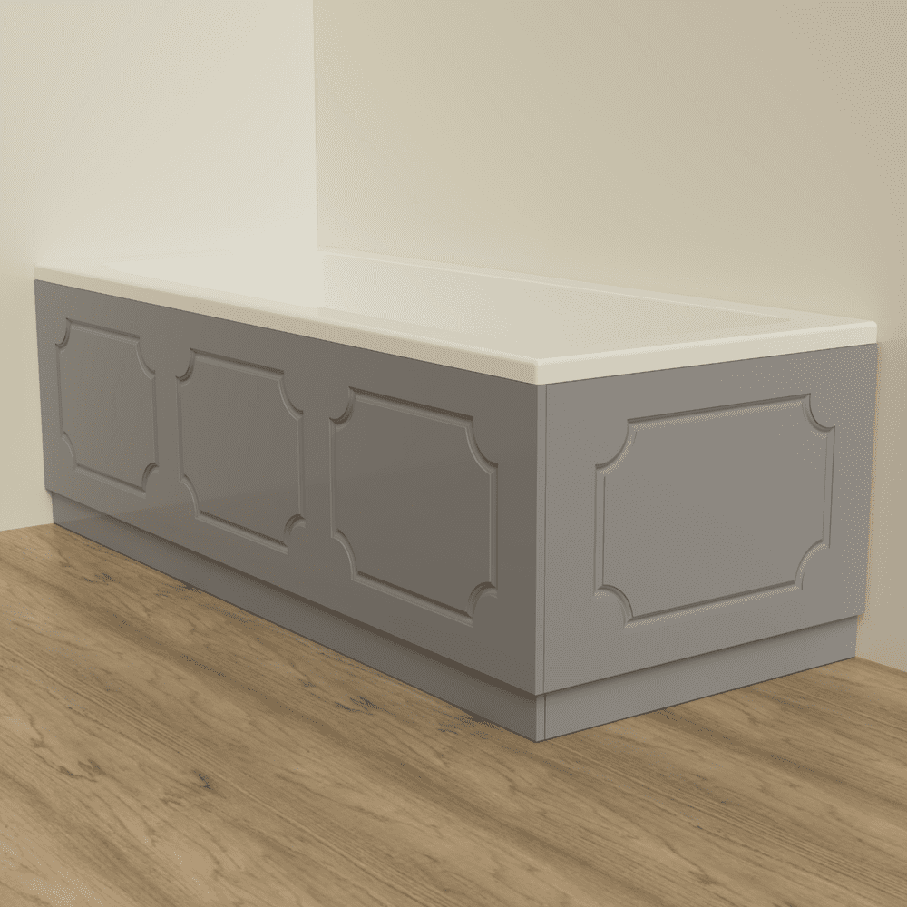 Milton Steel Grey Matt 2 Piece adjustable Bath Panels