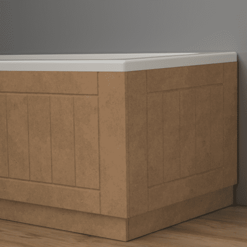 Paintable MDF 2 Piece Farmhouse Shaker Bath Panels