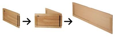 Croydex Unfold N Fit White Bath Panel with Lockable Storage