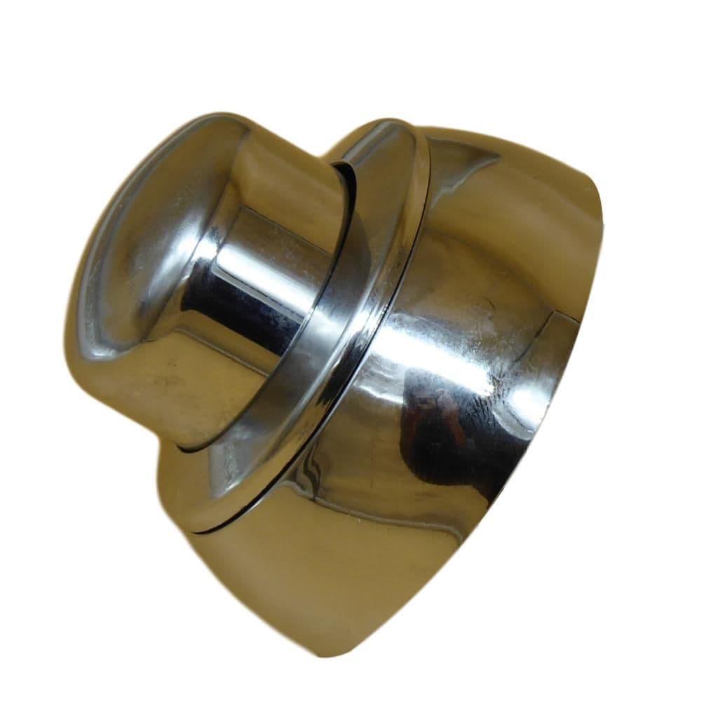 Cable operated dual flush outlet valve with palm push button less able use