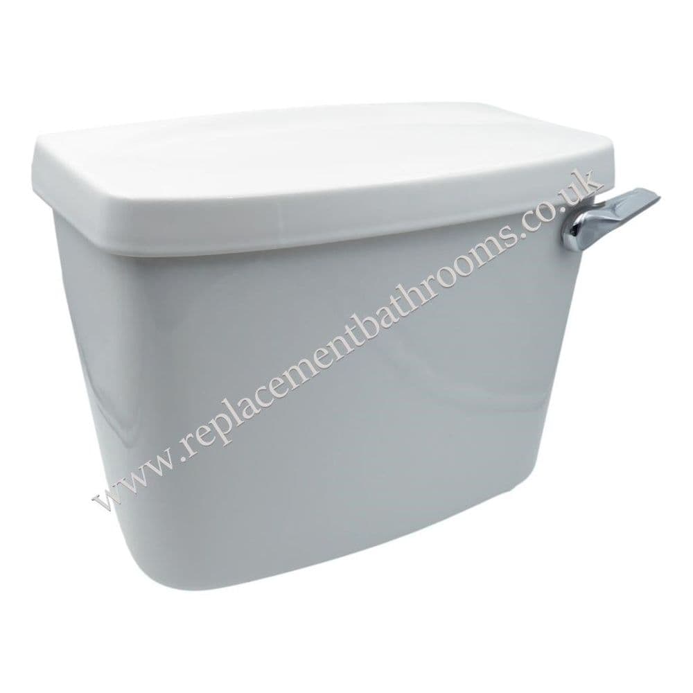Compact CLOSE COUPLED WC toilet cistern white bottom inlet