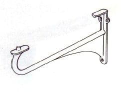 Wash basin towel rail hanger brackets