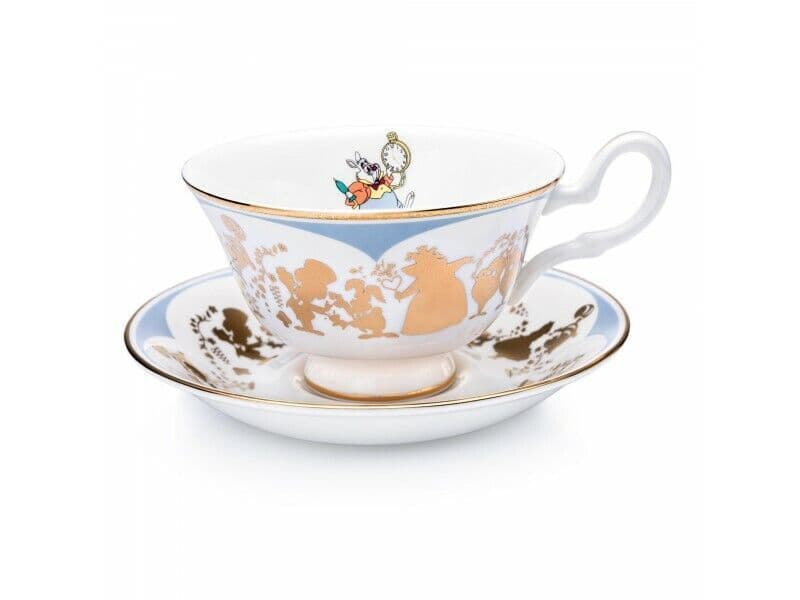 English Ladies Disney Alice in Wonderland White Rabbit Tea Set