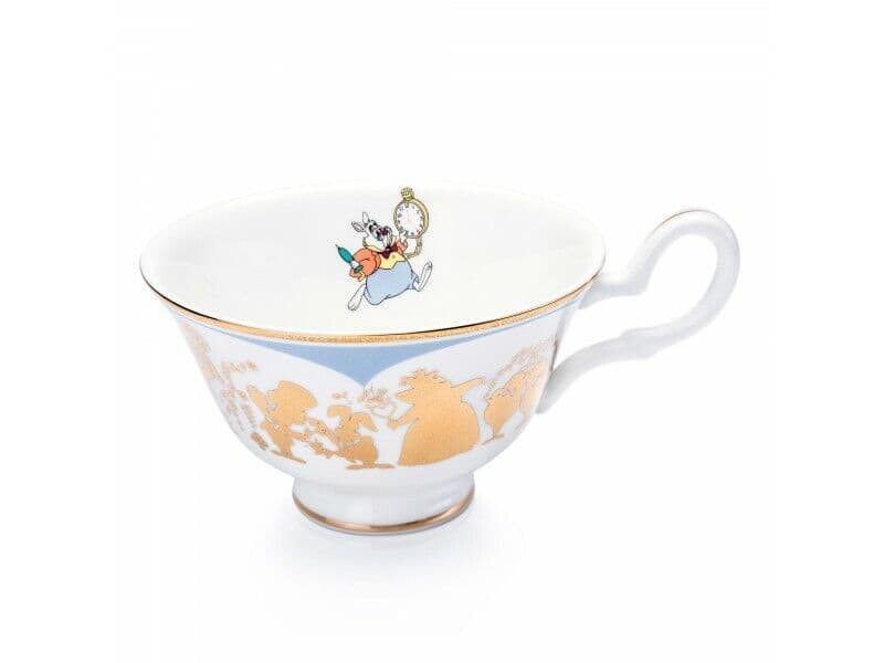 English Ladies Disney Alice in Wonderland White Rabbit Tea Set